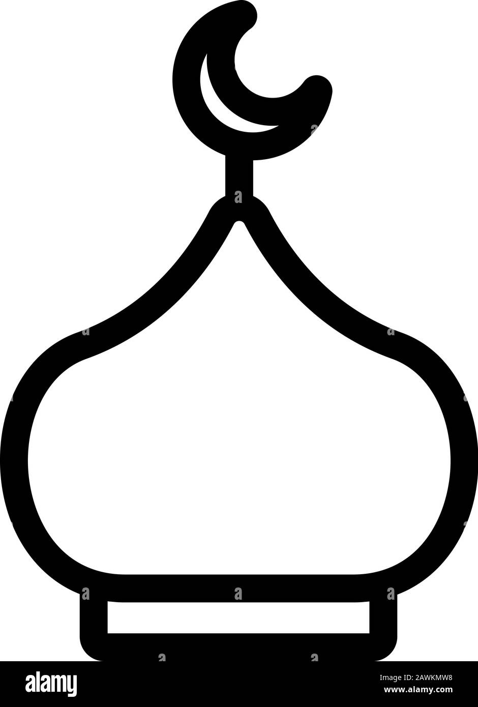 Islam icon vector. Isolated contour symbol illustration Stock Vector ...