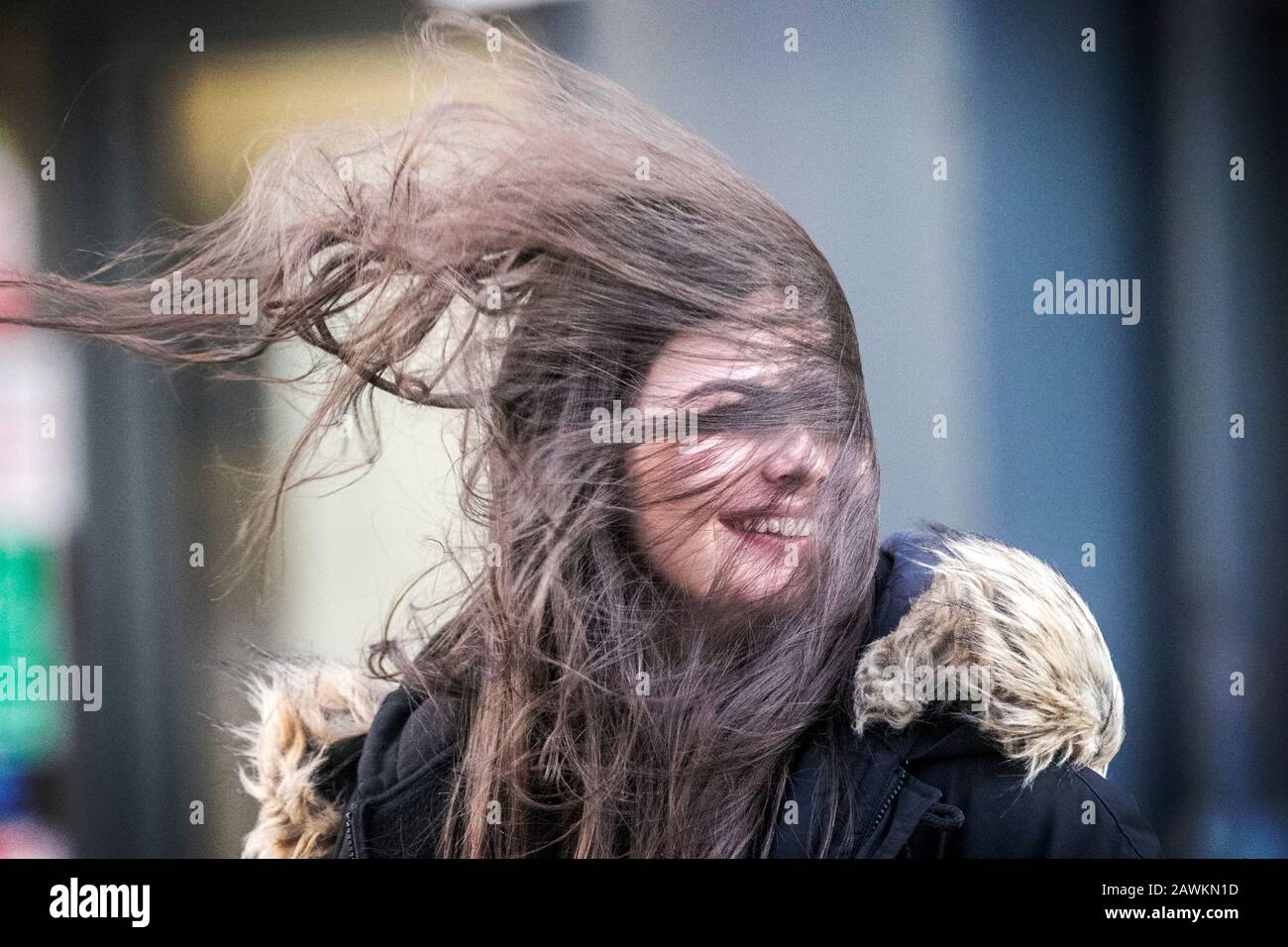 Tresses swept by the wind hi-res stock photography and images - Alamy