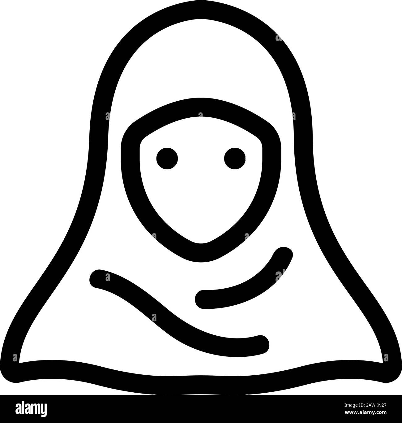 Islam icon vector. Isolated contour symbol illustration Stock Vector ...