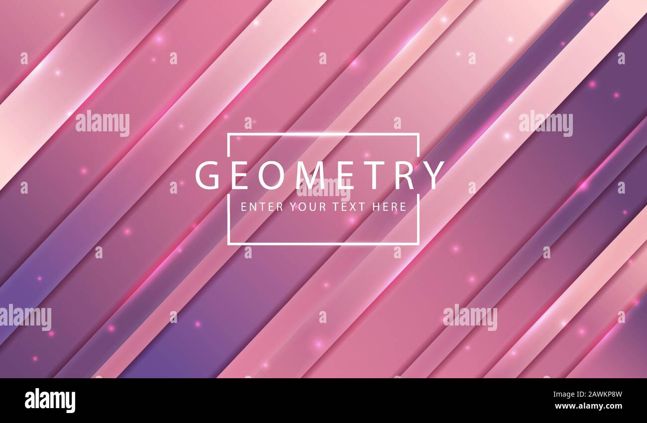 Abstract technology background dyanmic purple pink geometry strip and ...