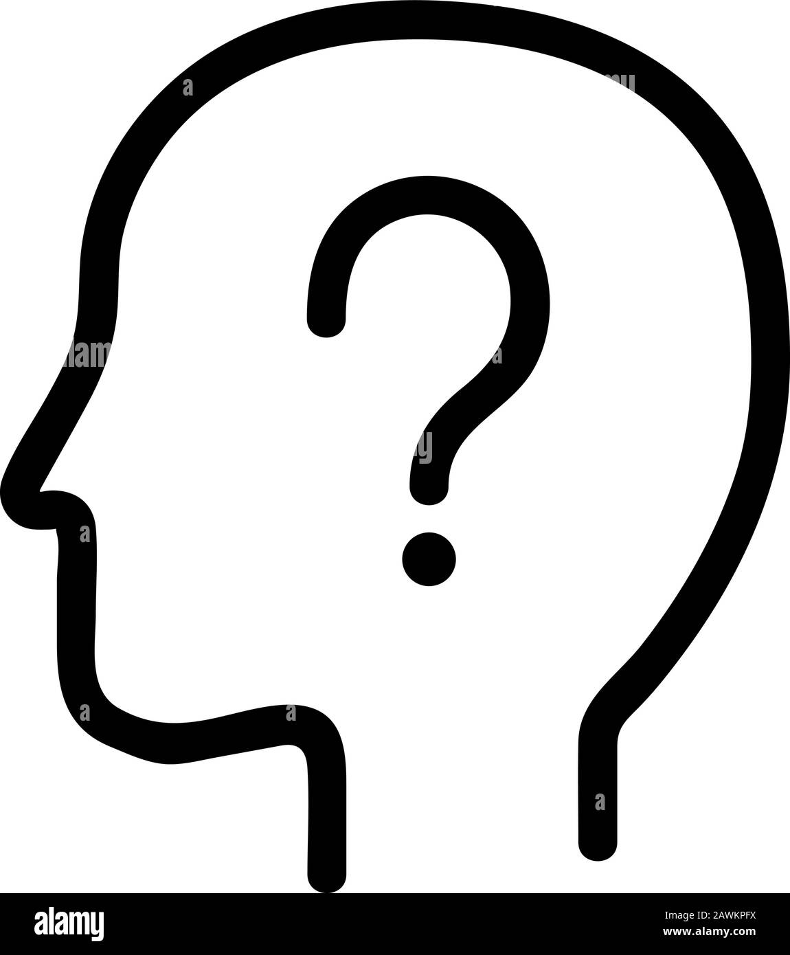 questions and answers icon vector. Isolated contour symbol illustration ...