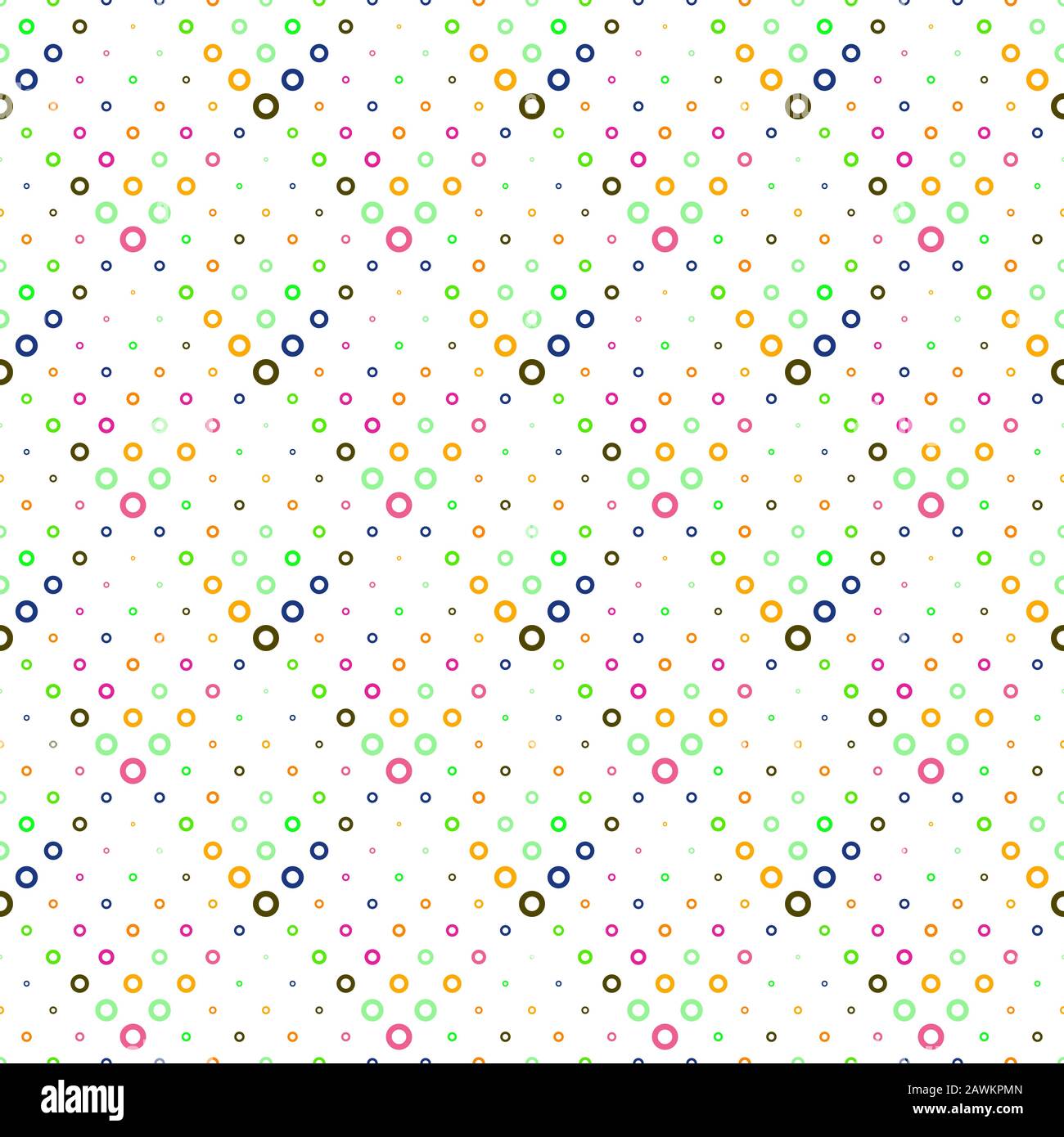 Seamless circle pattern background design - abstract colorful vector ...