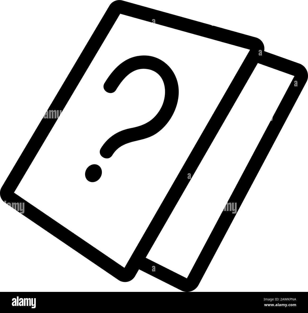 questions and answers icon vector. Isolated contour symbol illustration ...