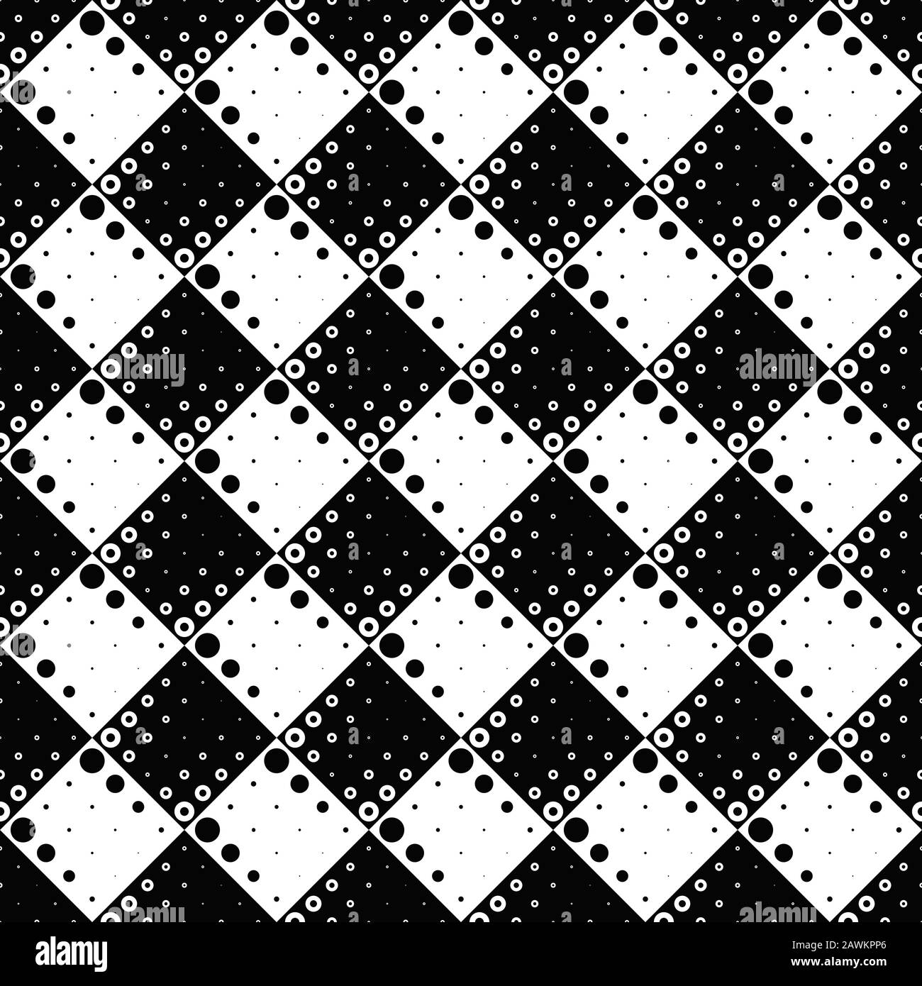 Abstract Geometrical Circle Pattern Background Black White Vector Graphic From Circles And