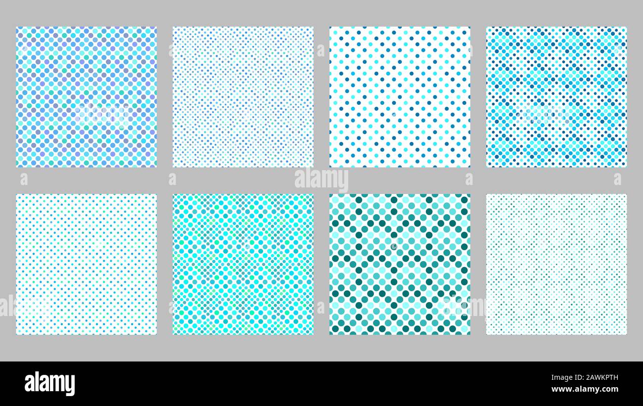 Seamless dot pattern background set - abstract vector graphic from circles Stock Vector Image ...