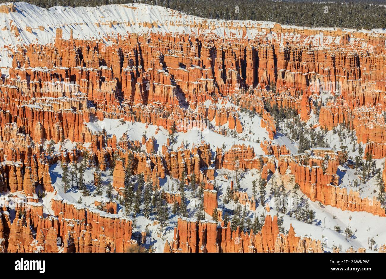 Bryce Canyon Utah Winter Landscape Stock Photo - Alamy