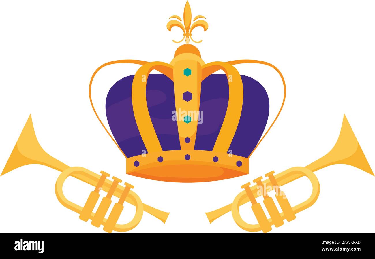 Crown and trumpets design, Royal king queen luxury jewelry kingdom ...