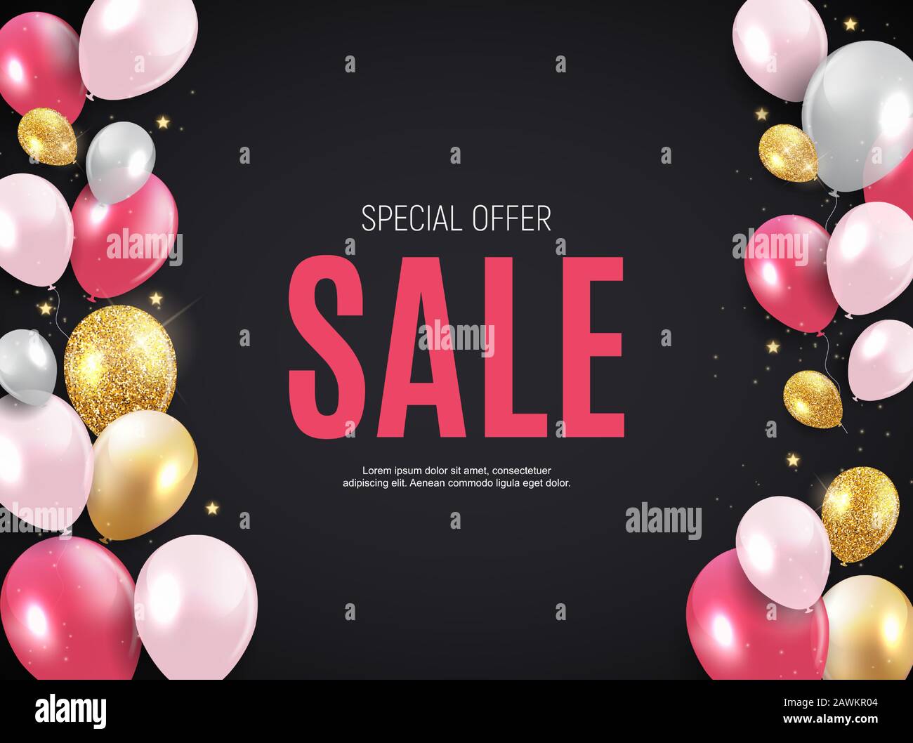 Abstract Party Sale Background. Vector Illustration Stock Vector Image ...