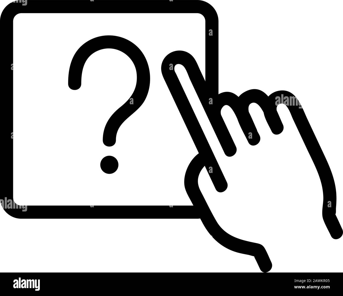 questions and answers icon vector. Isolated contour symbol illustration ...