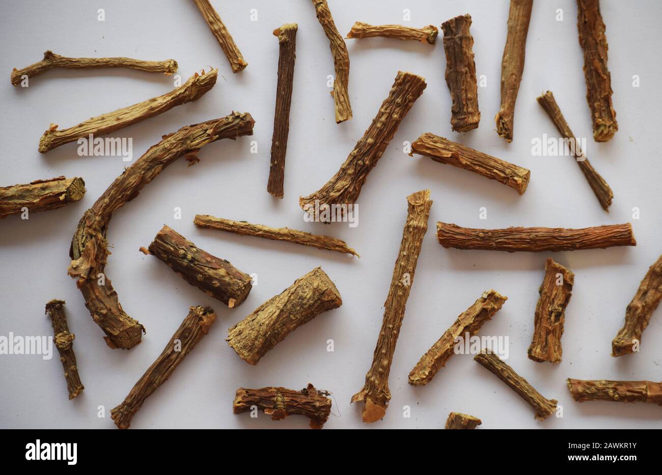 Dried Madder Root also known as Rubia tinctorum or Common madder or ...