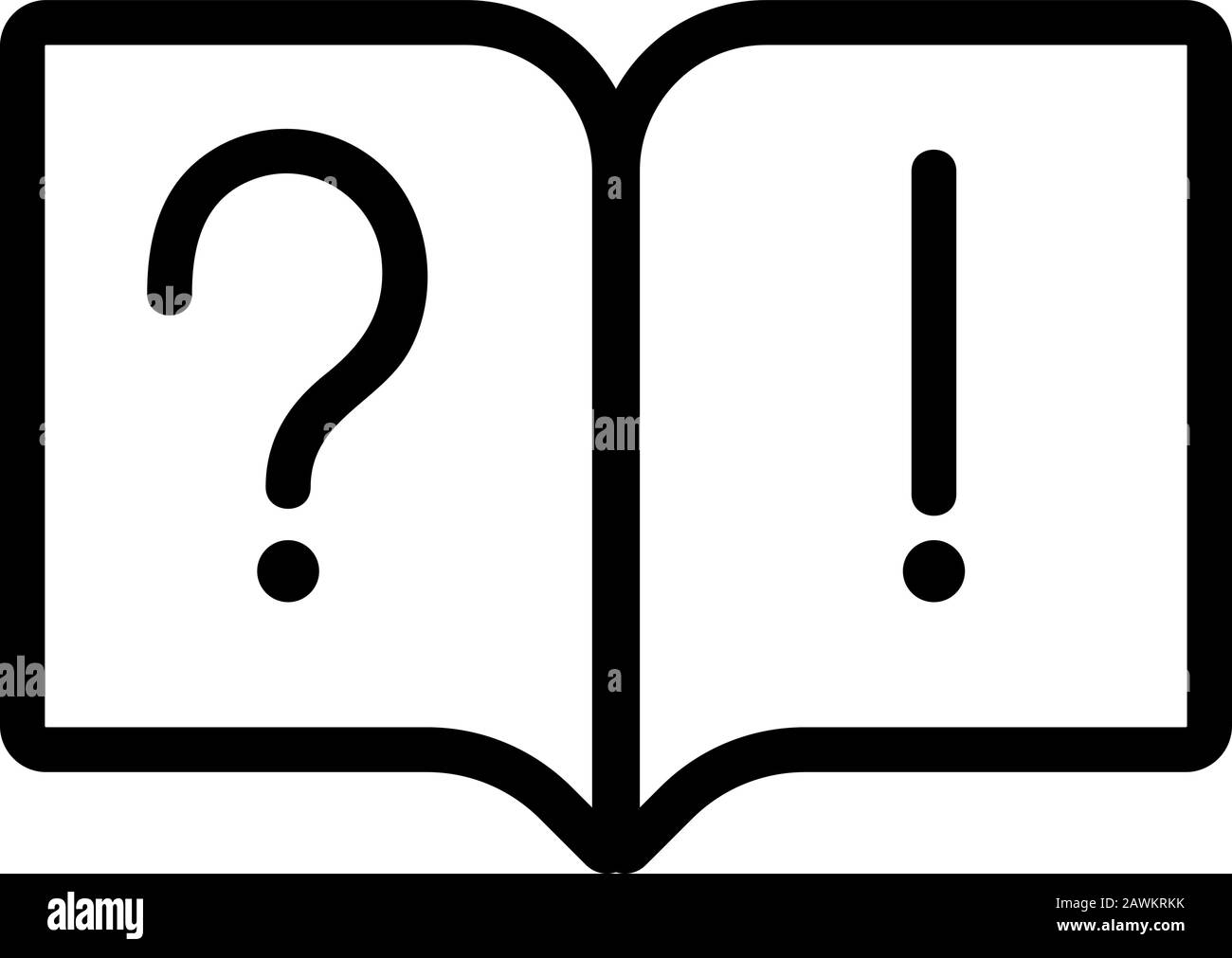 questions and answers icon vector. Isolated contour symbol illustration ...