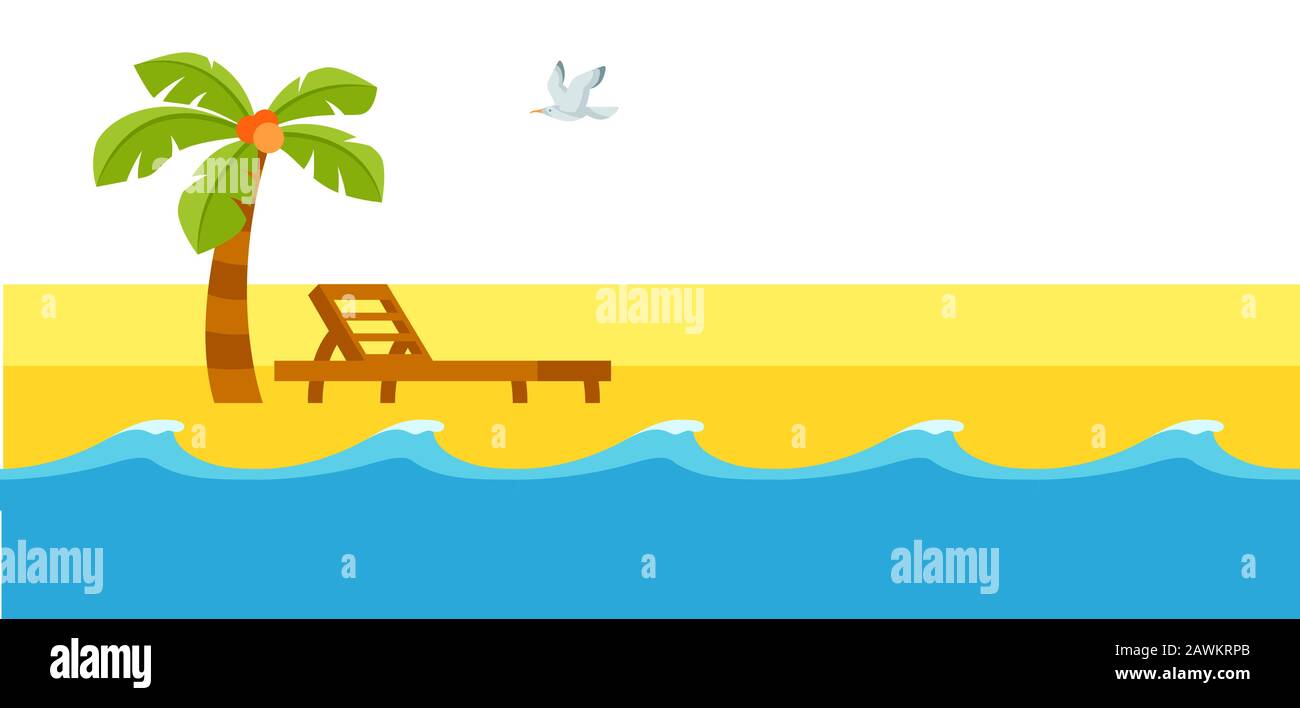 Seagull on sea beach sand Stock Vector Images - Alamy