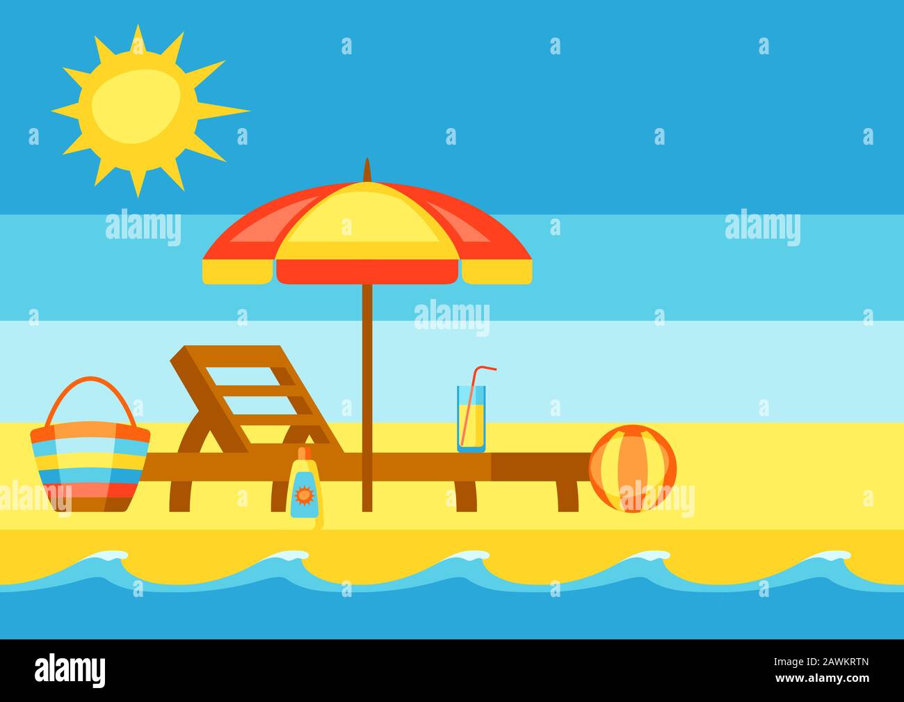 Surf relax summer vacation Stock Vector Images - Alamy