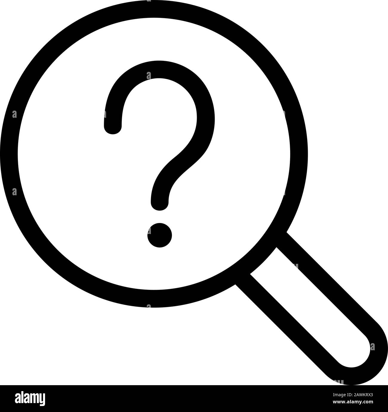 questions and answers icon vector. Isolated contour symbol illustration ...