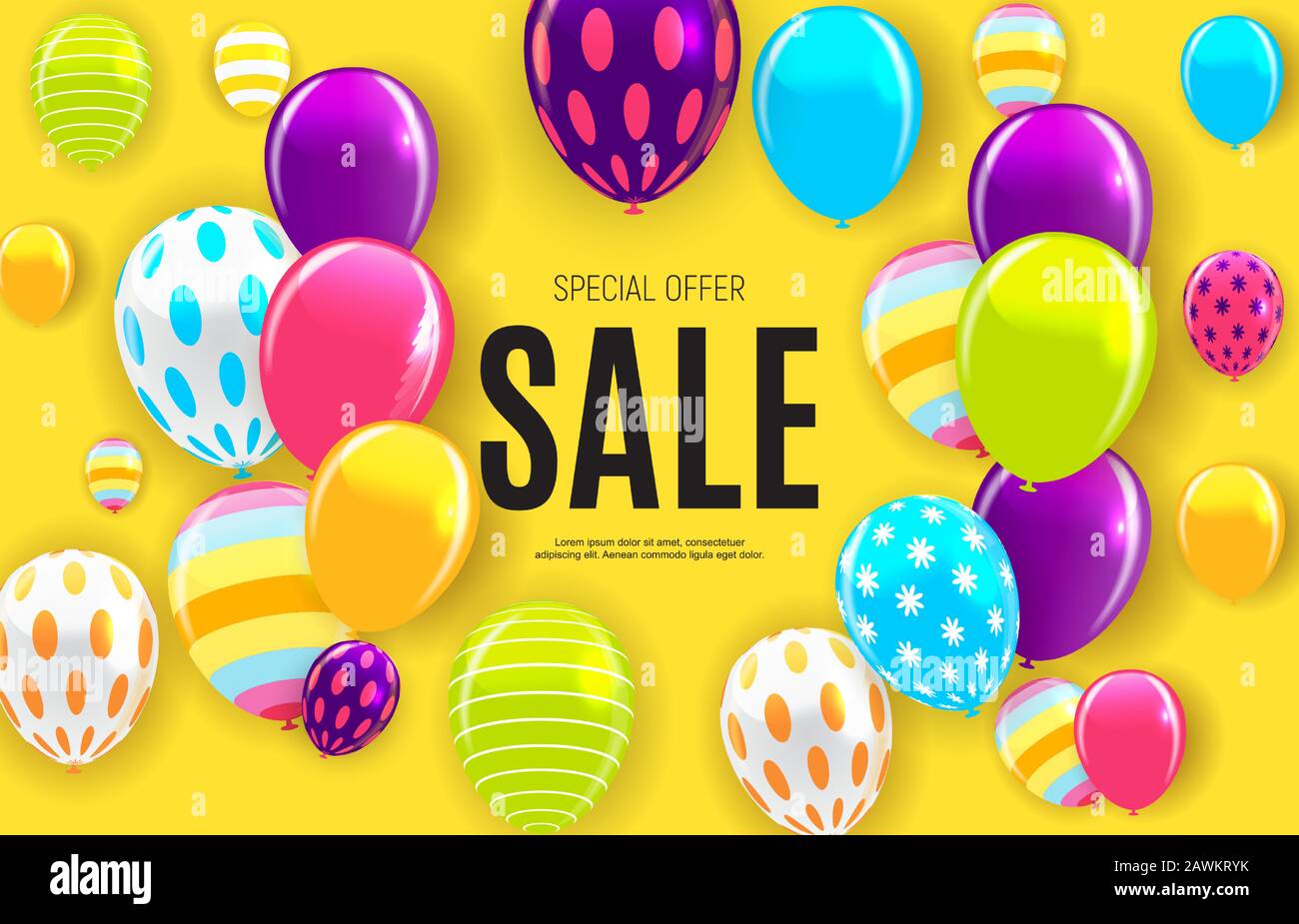 Abstract Party Sale Background. Vector Illustration Stock Vector Image ...