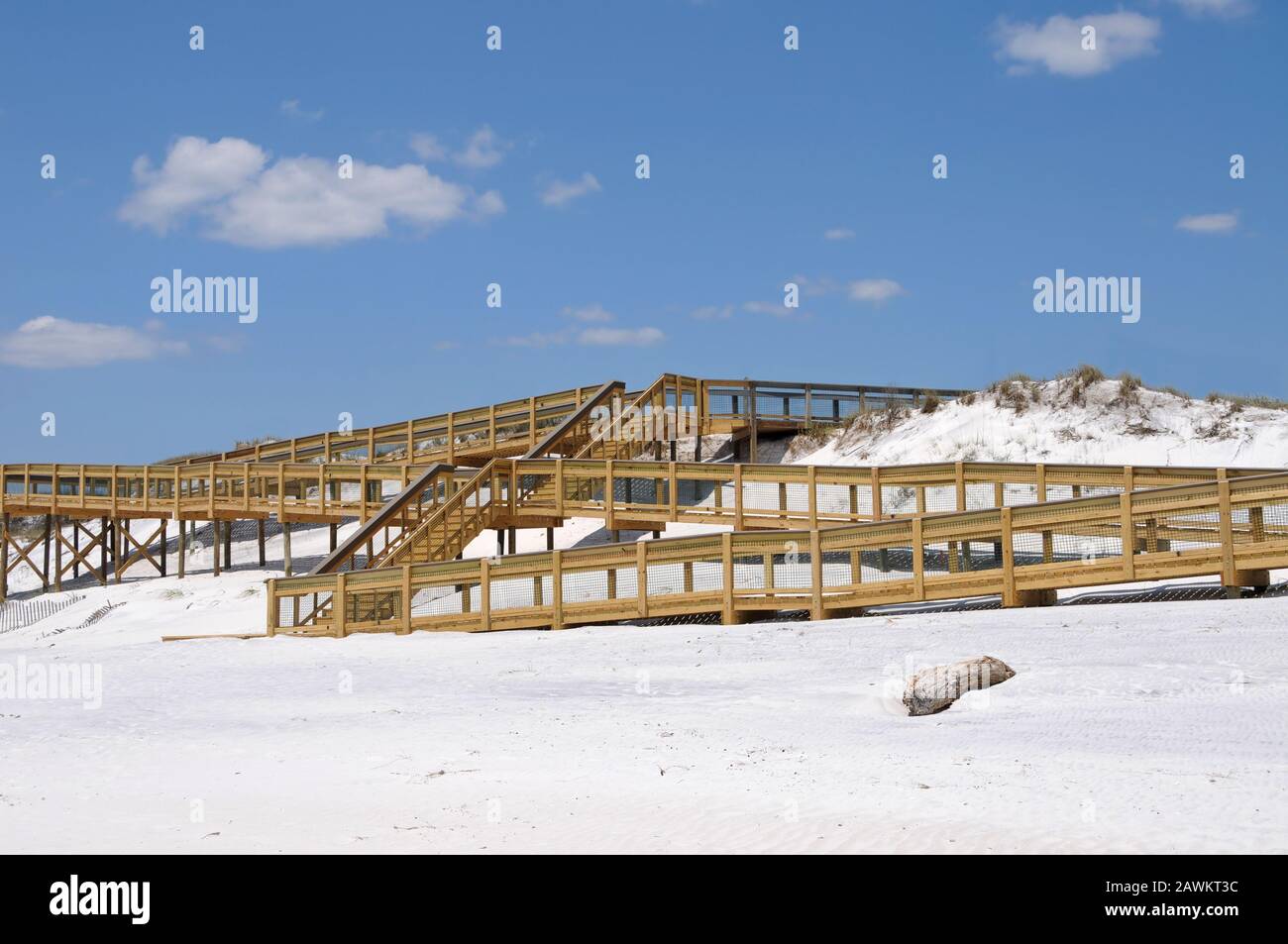 New Ramp Providing Handicap Access to Beach Stock Photo - Alamy