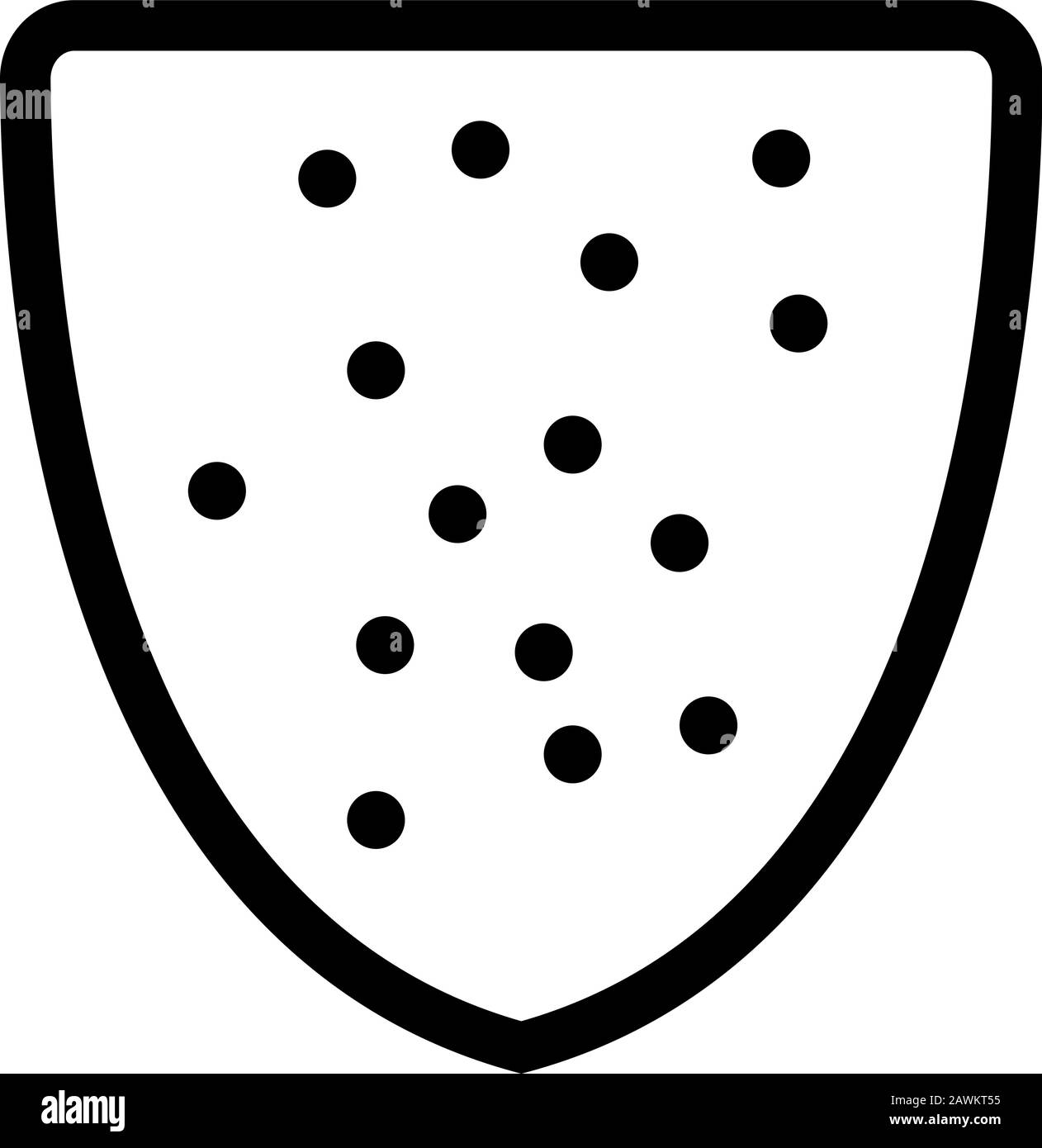 Dust icon vector. Isolated contour symbol illustration Stock Vector ...