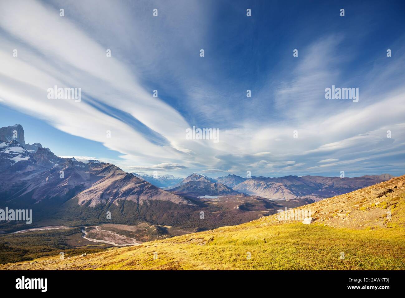 Patagonia landscapes in Southern Argentina. Beautiful natural landscapes Stock Photo - Alamy