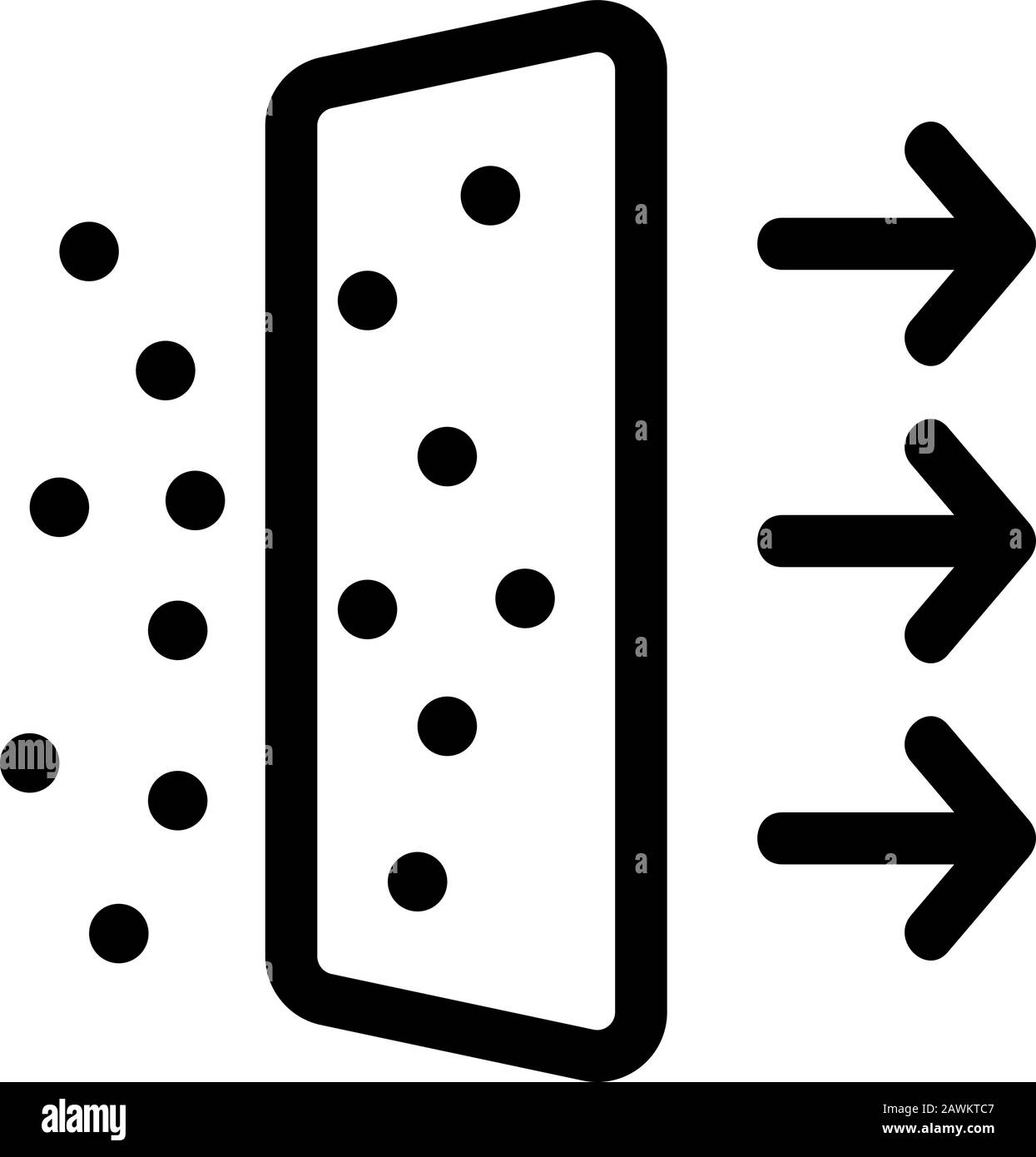 Dust icon vector. Isolated contour symbol illustration Stock Vector ...