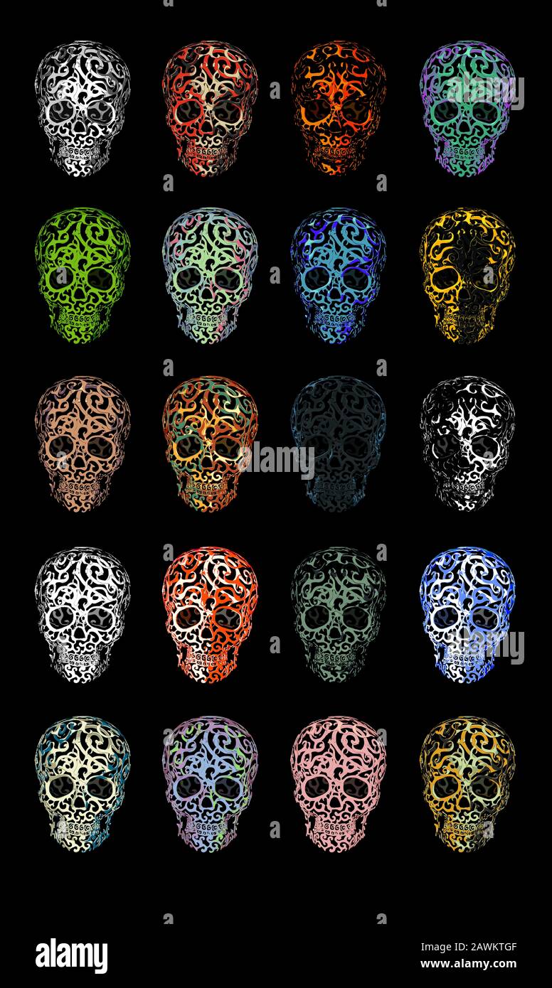 Posters skull hi-res stock photography and images - Alamy
