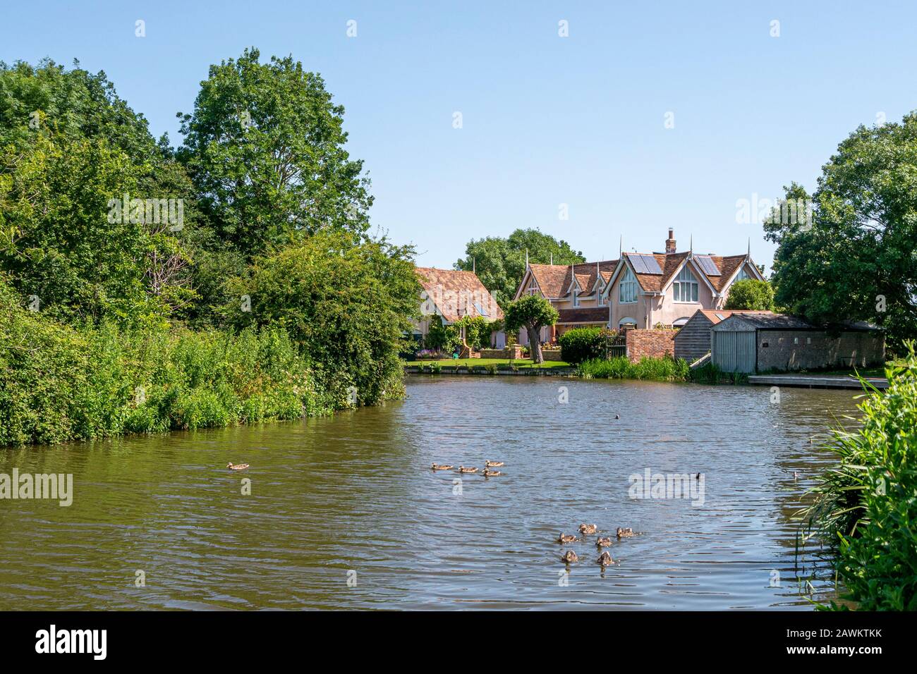 The Chichester Ship Canal at Hunston, West Sussex, UK Stock Photo - Alamy