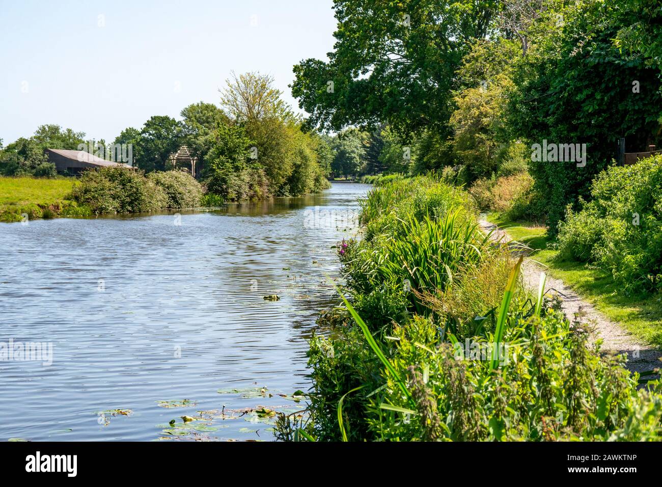 Chichester Ship Canal near Hunston, West Sussex, UK Stock Photo - Alamy