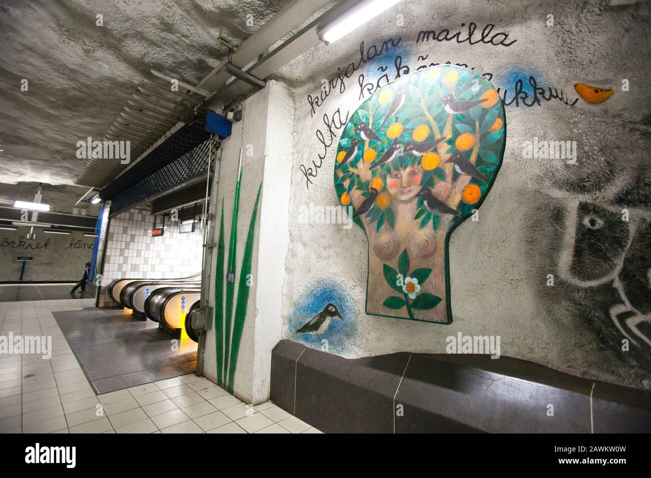the Tensta Station of the Stockholm Tunnelbana Stock Photo - Alamy