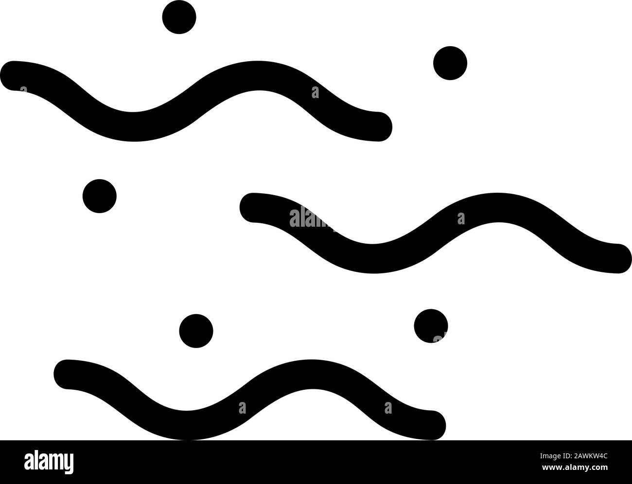 Dust icon vector. Isolated contour symbol illustration Stock Vector ...