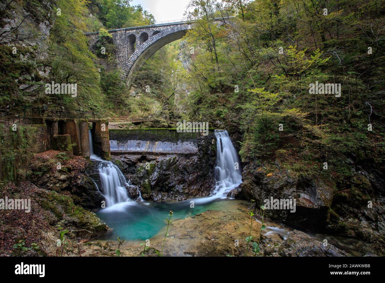 Vintgar gorge, Bled. Slovenia Stock Photo - Alamy