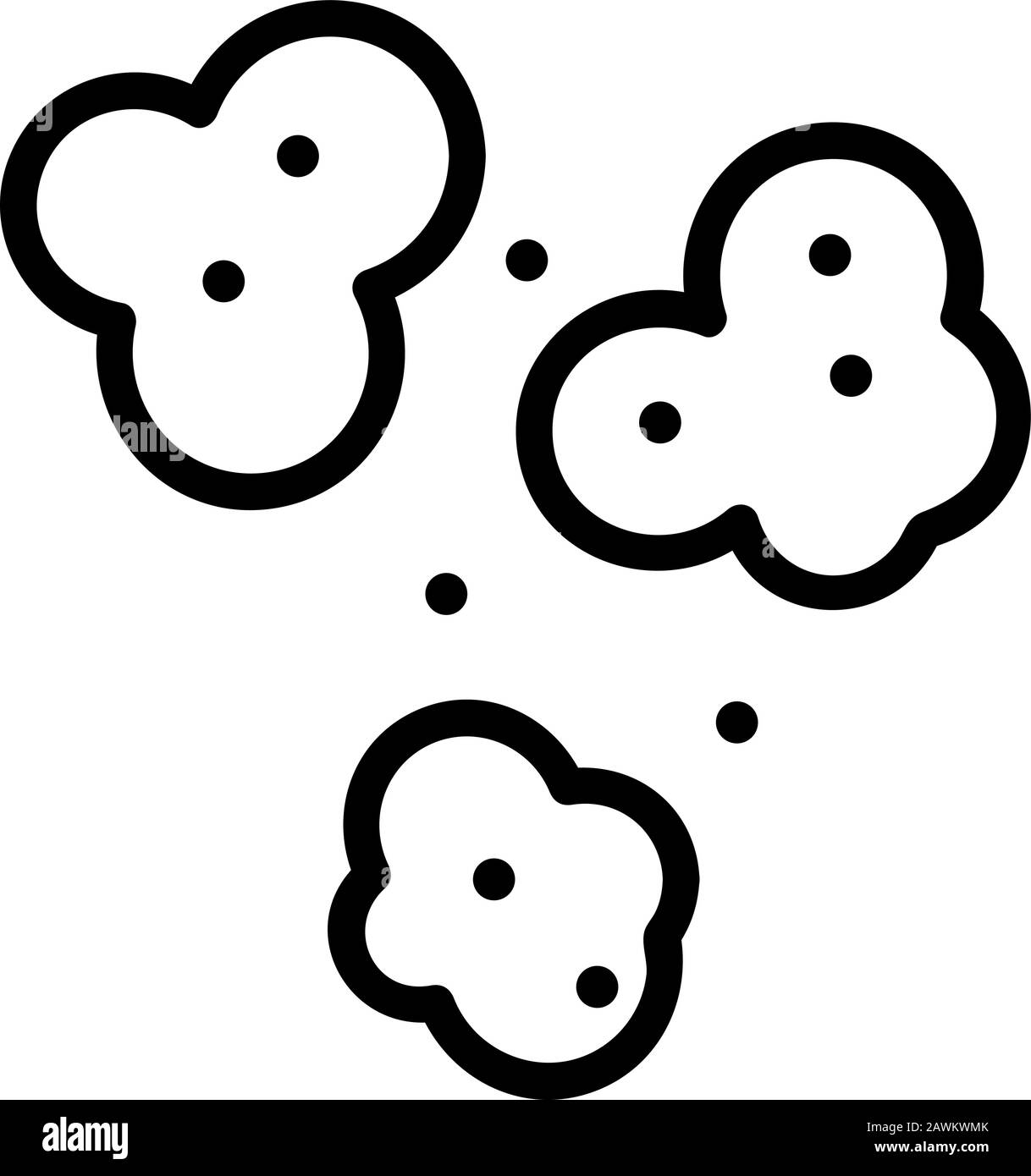 Dust icon vector. Isolated contour symbol illustration Stock Vector ...