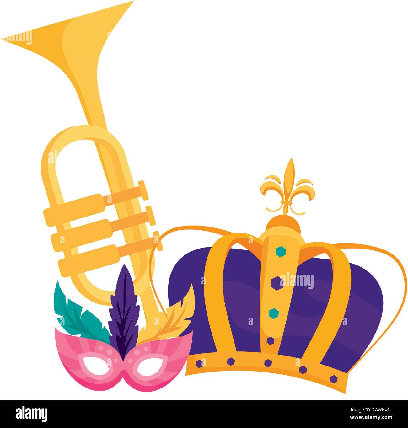 Mardi Gras Crown Clip Art