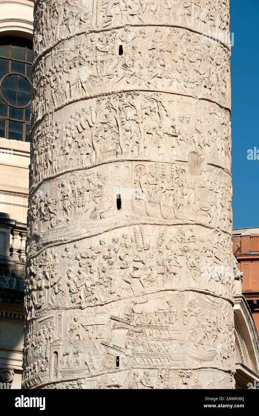 Column of Traian / Rome | Trajanssäule / Rom Stock Photo - Alamy
