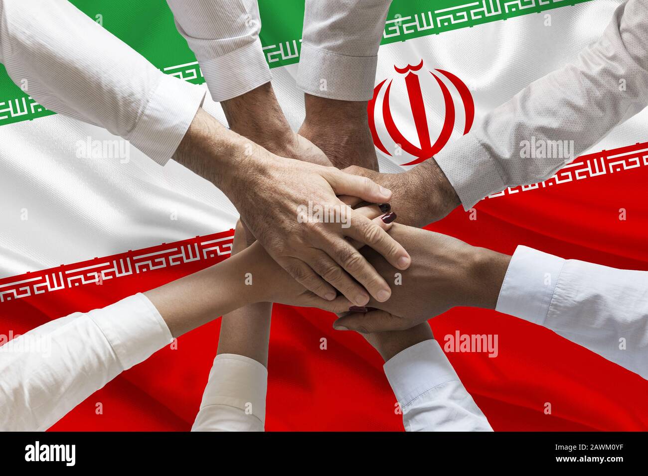 Iran people wave hi-res stock photography and images - Alamy