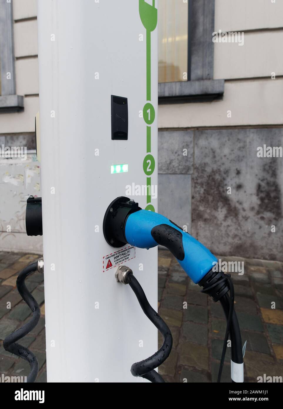 electric car charging column e-mobility Stock Photo - Alamy