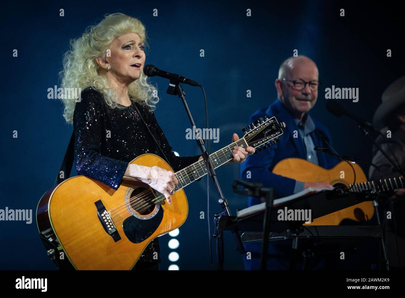 Oslo, Norway. 08th, February 2020. Judy Collins and Jonas Fjeld perform ...