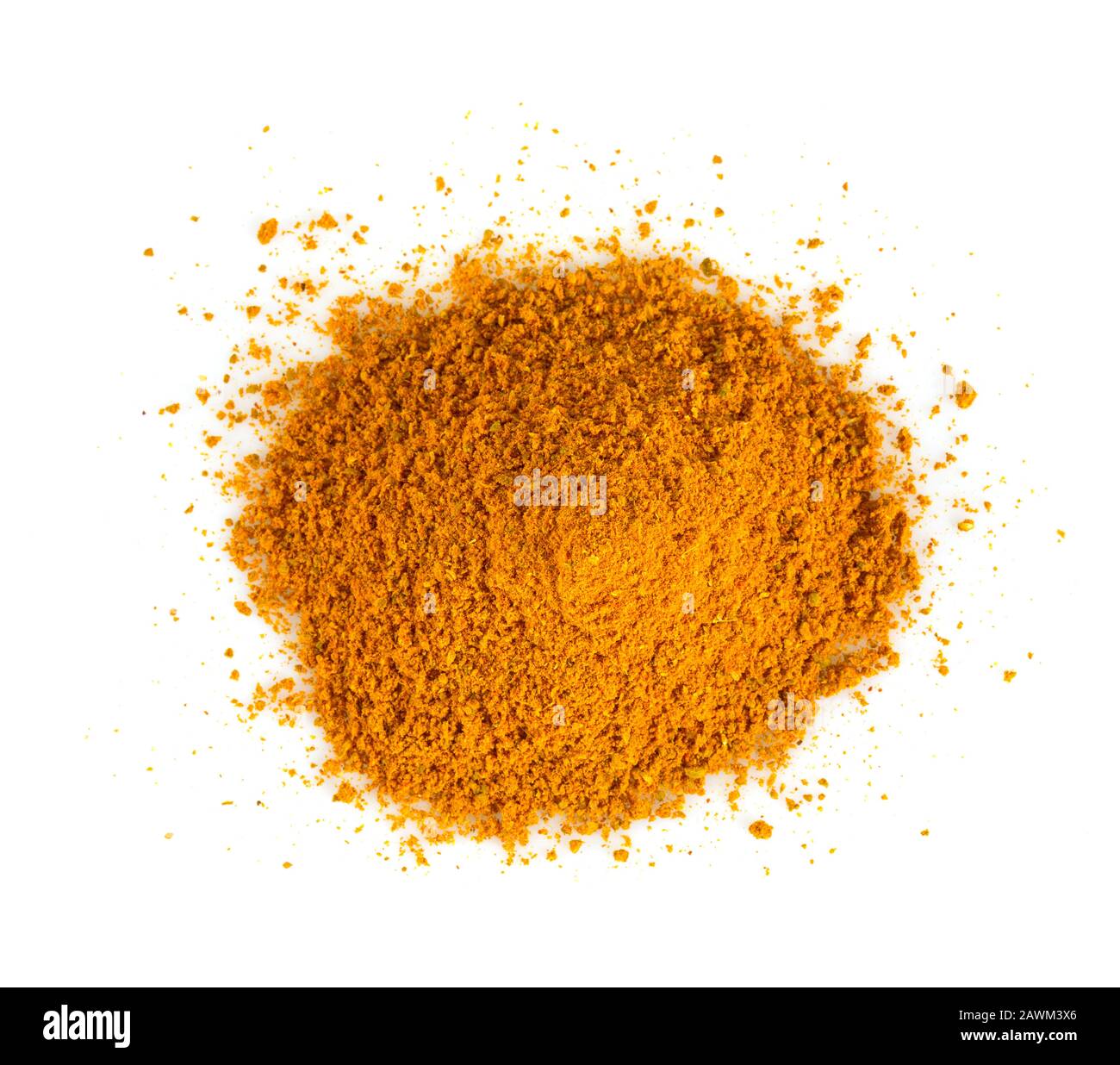 curry powder isolated on white background Stock Photo - Alamy