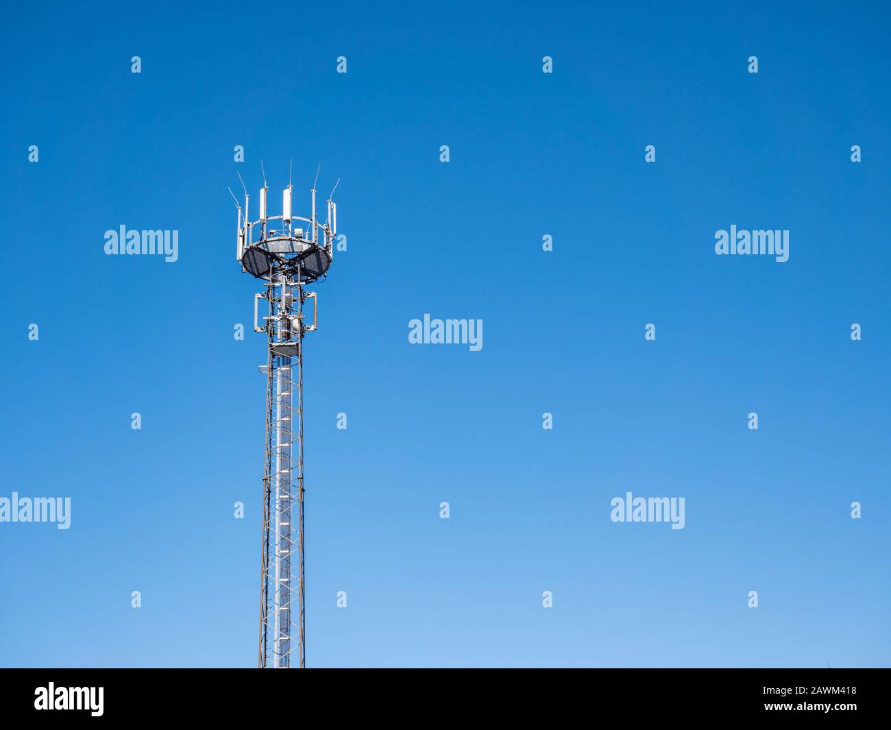 Electrosmog risk antenna electric waves Stock Photo - Alamy