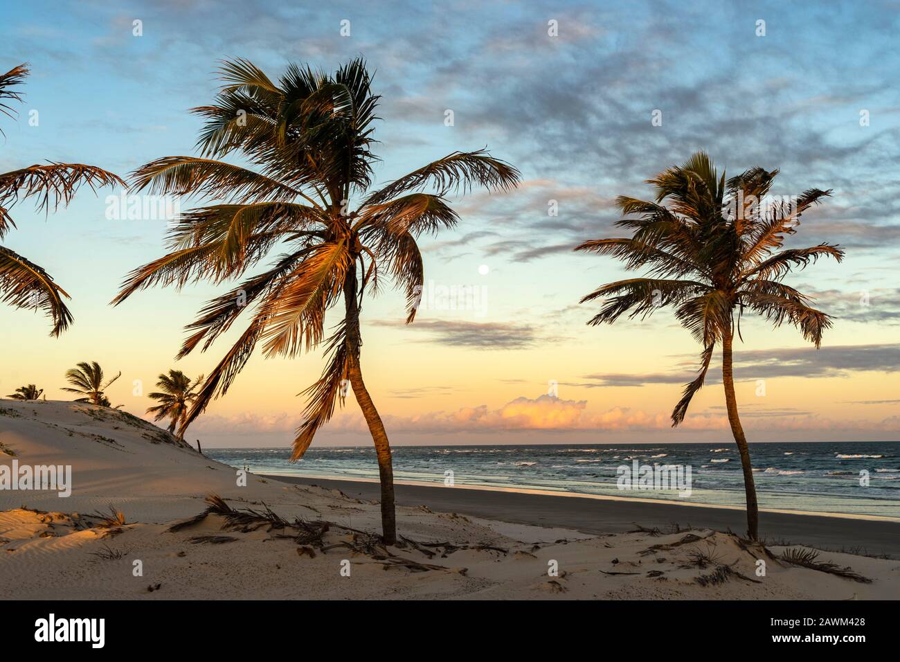 Awesome landscape of Mangue Seco dune and beach aerea in Bahia, Brazil ...