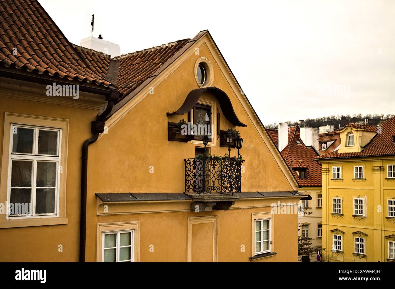 Exteriors town traditional balcony hi-res stock photography and images ...