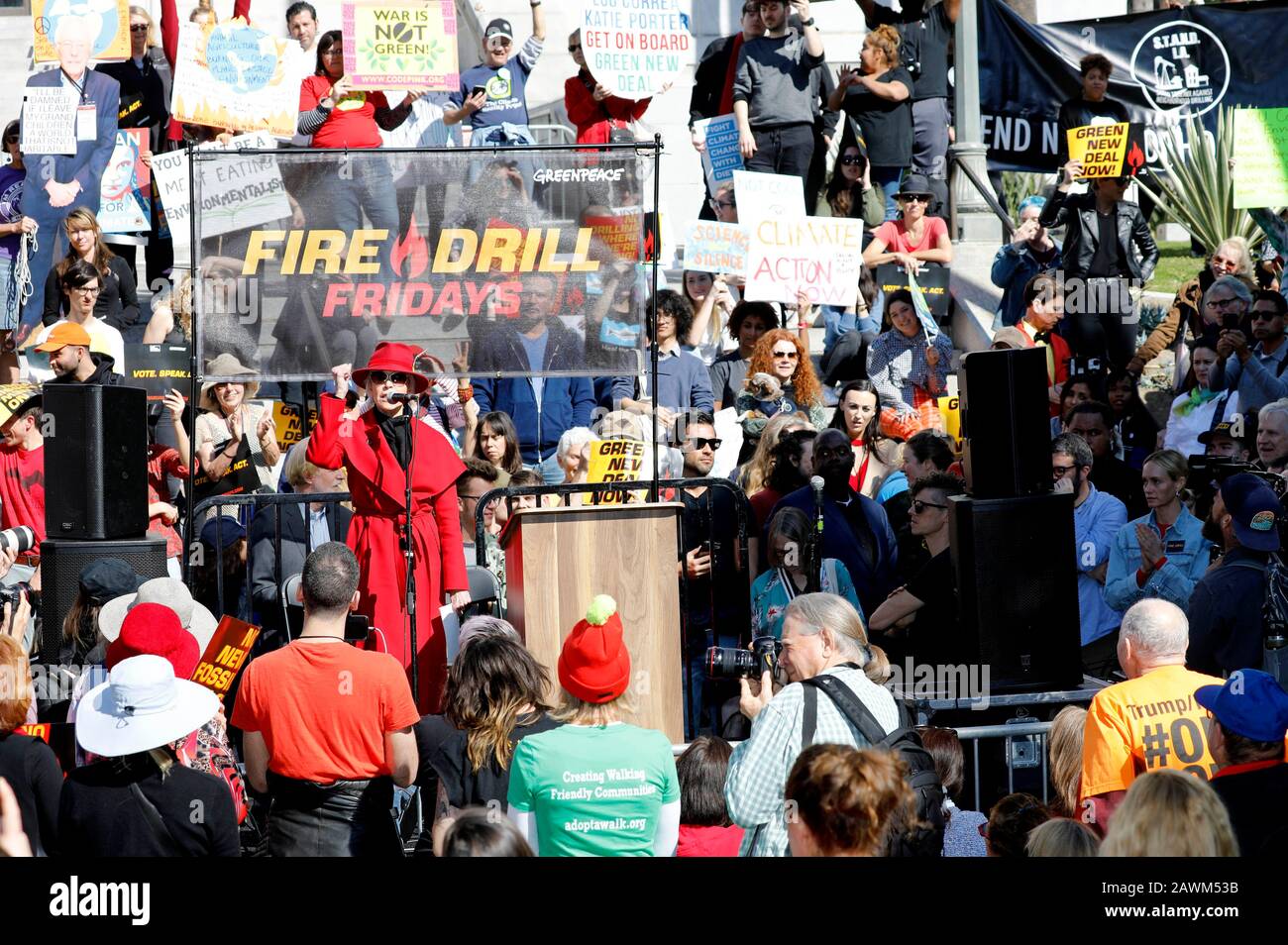 Jane Fonda at the Fire Drill Fridays rally versus the climate emergency ...