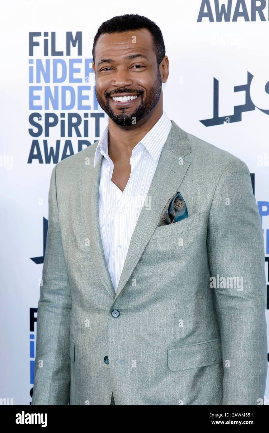 Isaiah Mustafa at the 35th Film Independent Spirit Awards 2020 ceremony ...