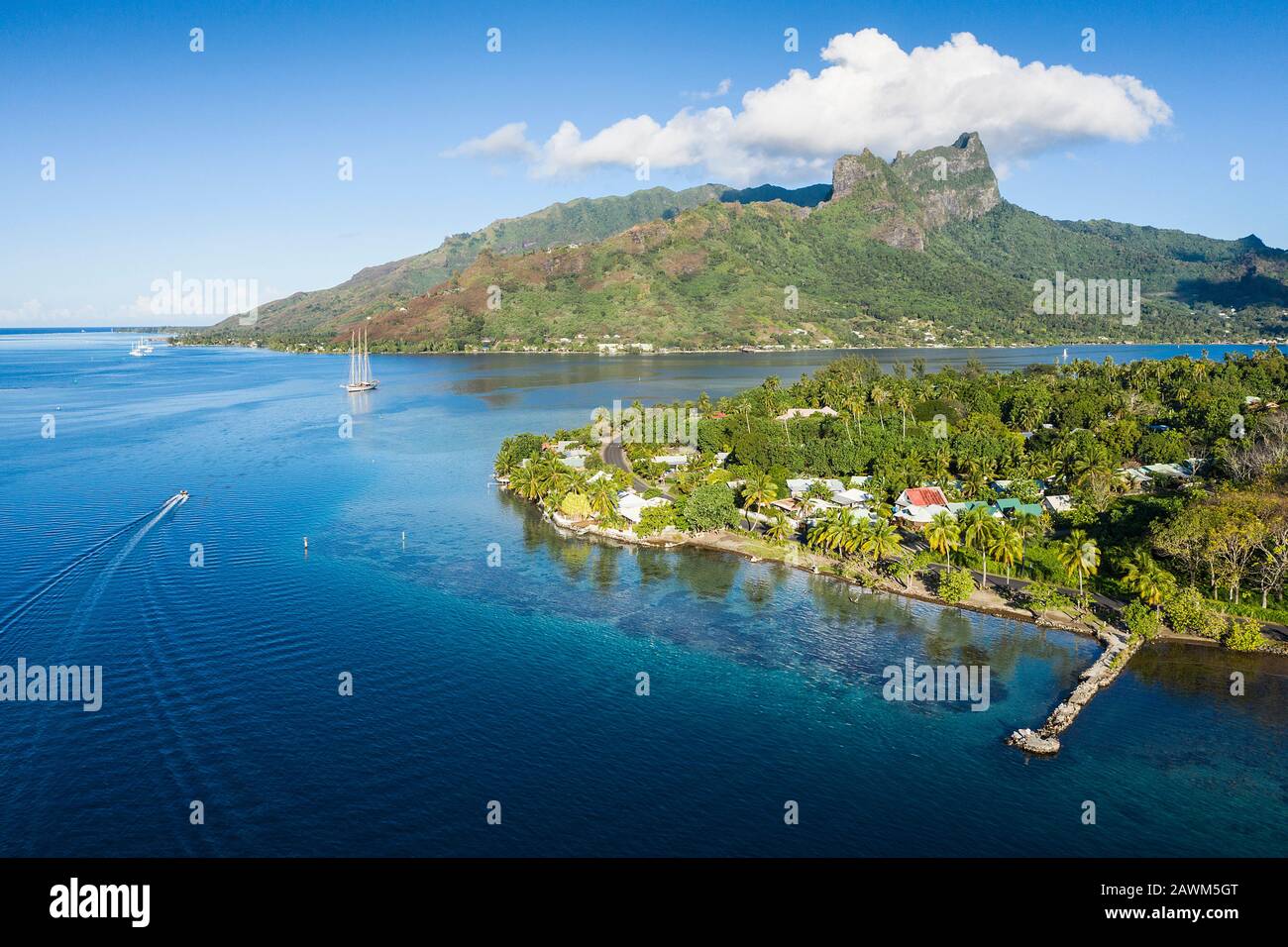 Moorea Aerial High Resolution Stock Photography and Images - Alamy