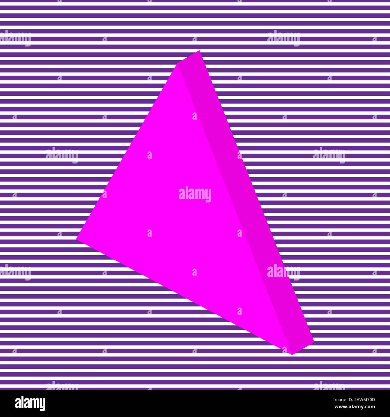 An abstract stripes and 3d pink triangle background image Stock Photo ...