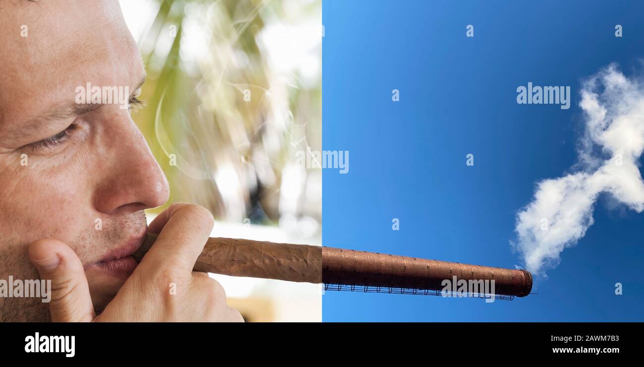 Cigar smoke hi-res stock photography and images - Alamy