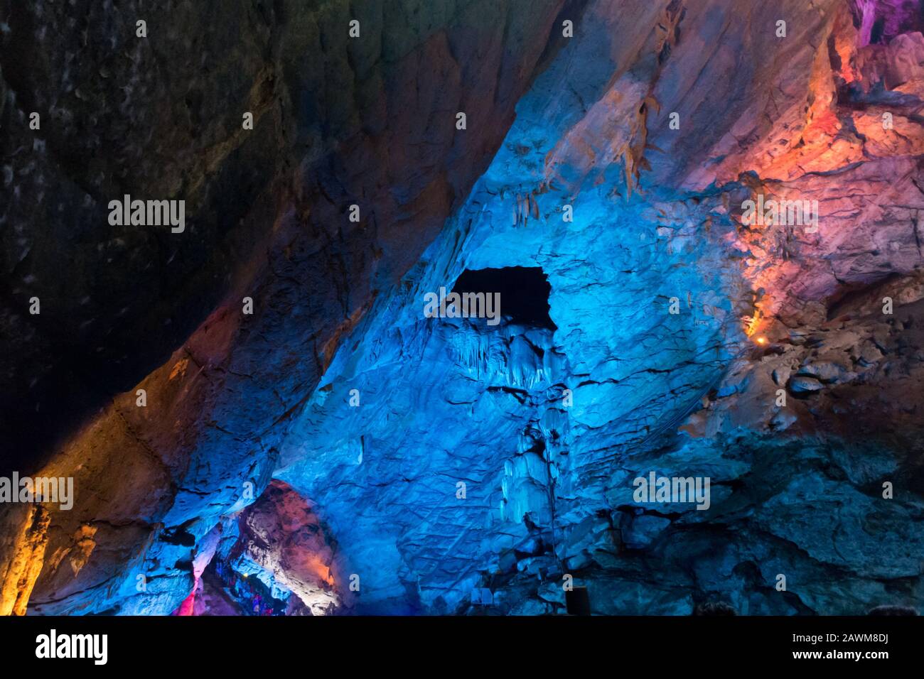 A cave formation inside inside Borra Caves Stock Photo - Alamy