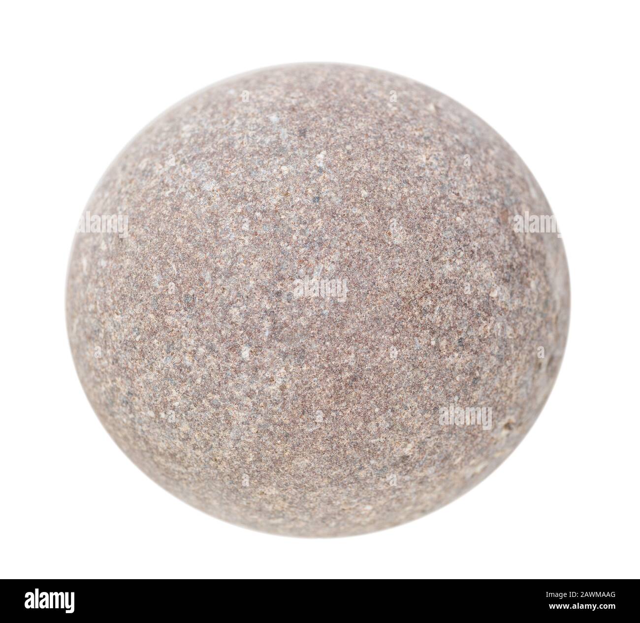 Grey round ball stone pebbles, isolated on white background Stock Photo ...