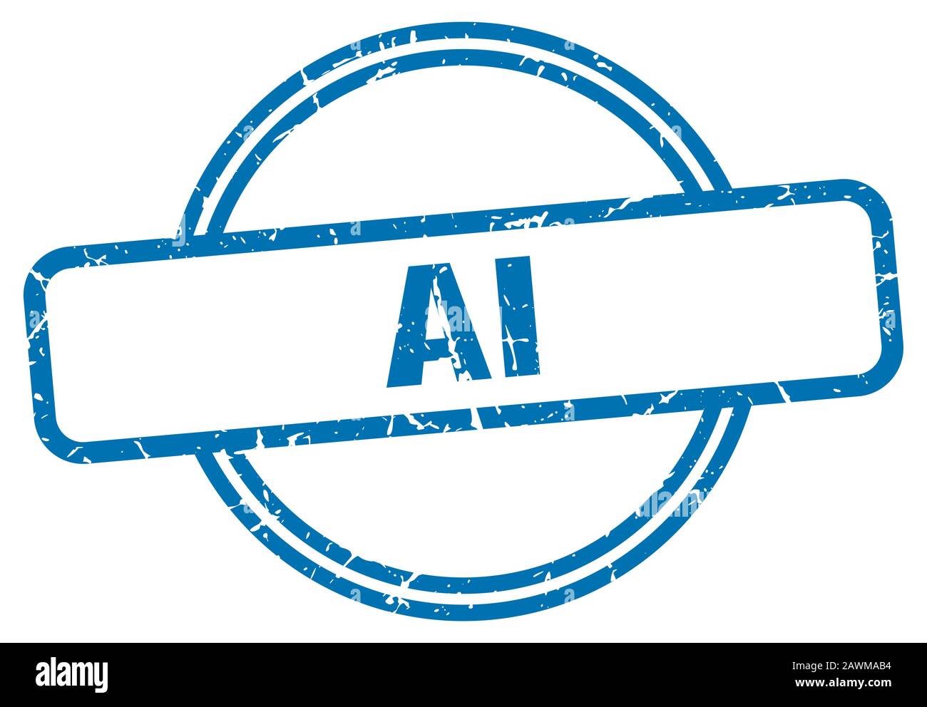 ai stamp. ai round vintage grunge sign. ai Stock Vector Image & Art - Alamy