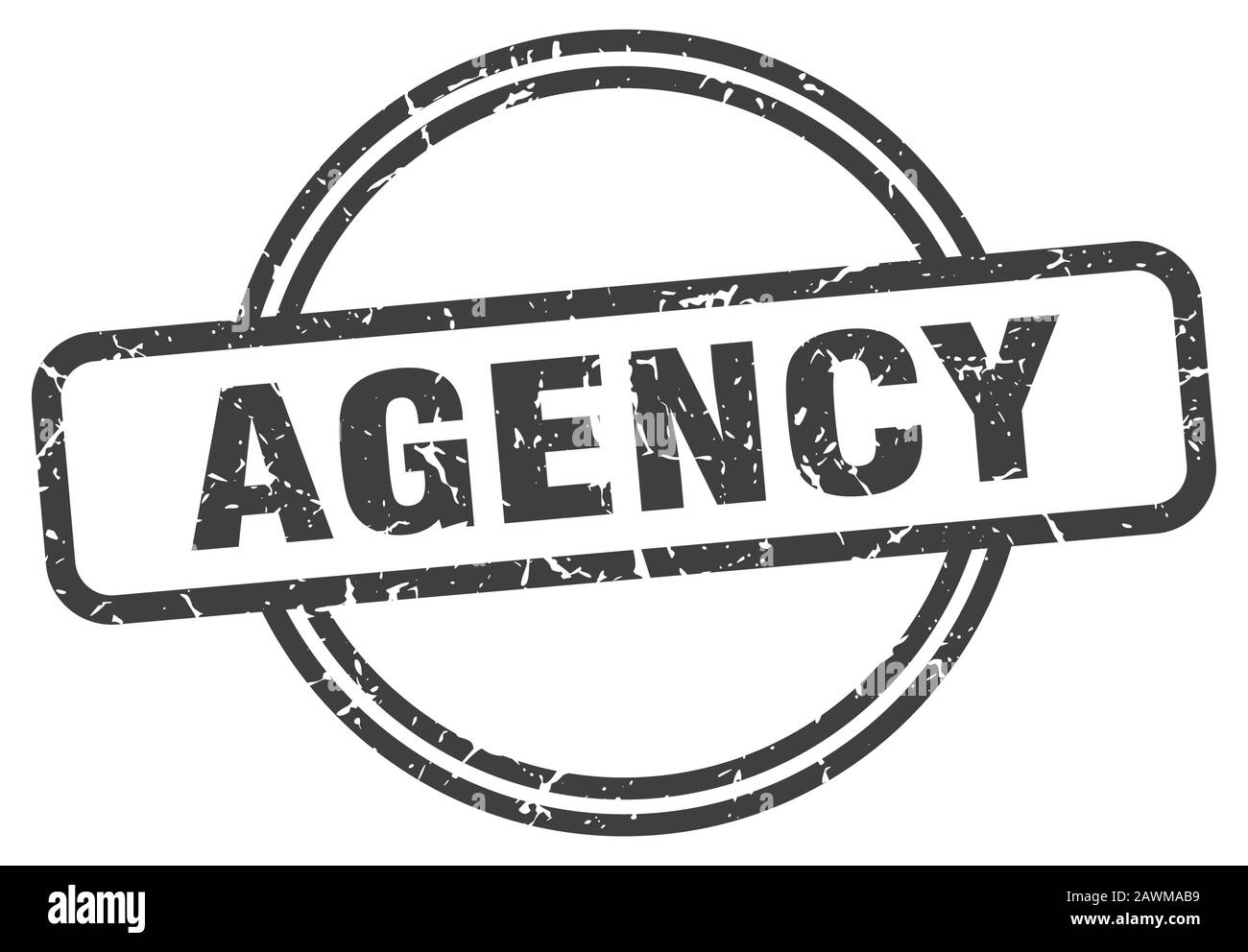 agency stamp. agency round vintage grunge sign. agency Stock Vector ...