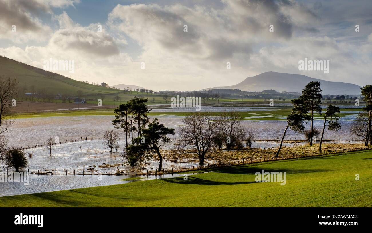 Storm Ciara causes wide spread flooding across agricultural land in the ...