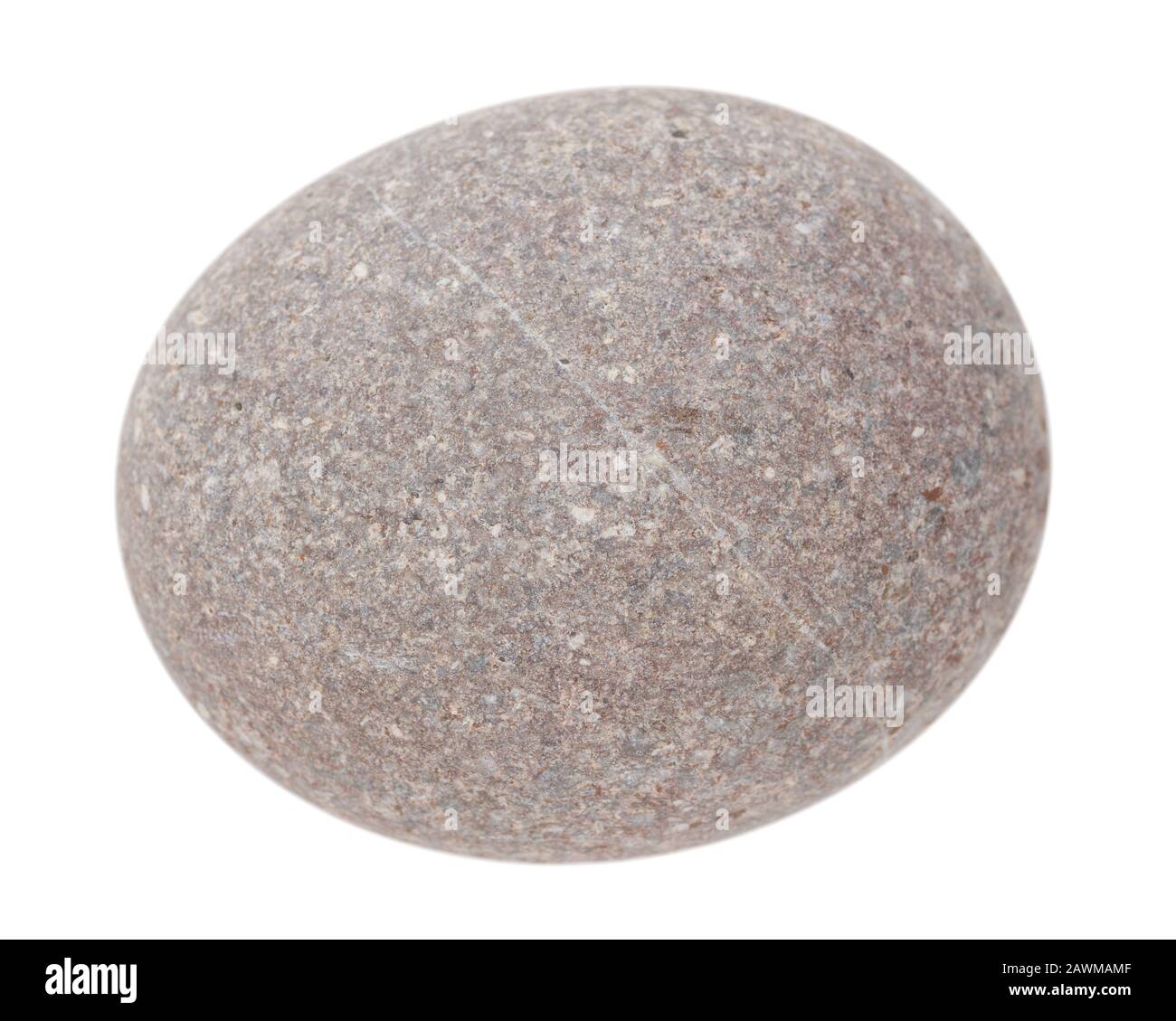 Grey round ball stone pebbles, isolated on white background Stock Photo ...
